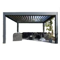 Luxury Waterproof Roof Top Sunshade Aluminum Pergola Gazebo Aluminum Louvered china Luxury Waterproof Roof Top Sunshade Aluminum Pergola Gazebo Aluminum Louvered