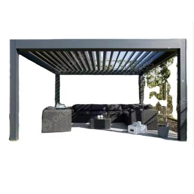 Luxury Waterproof Roof Top Sunshade Aluminum Pergola Gazebo Aluminum Louvered