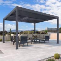 Factory Customized Smart Electric Aluminum Louvered Pergola For Mansions china Factory Customized Smart Electric Aluminum Louvered Pergola For Mansions