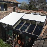 Quality Anti UV Spanish Fabric Electric Shade Awning , Automatic Motorized Sun Shade Awning for sale