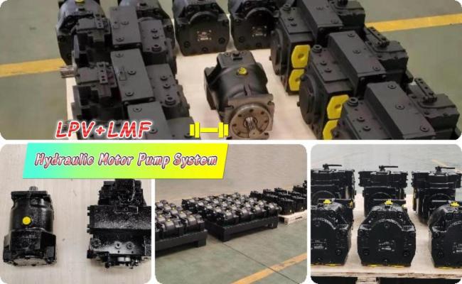 Cement truck hydraulic pumps