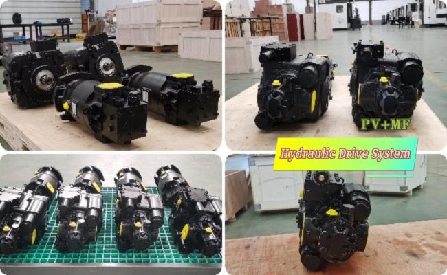 rice harvester hydraulic motor pump system
