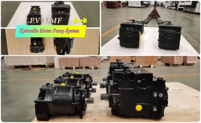 Rice harvester hydraulic oil pump motor