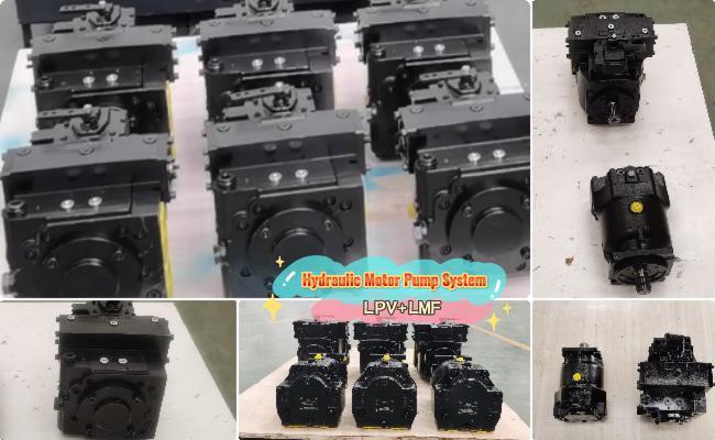 Rice harvester hydraulic oil pump motor