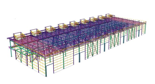Steel workshop construction