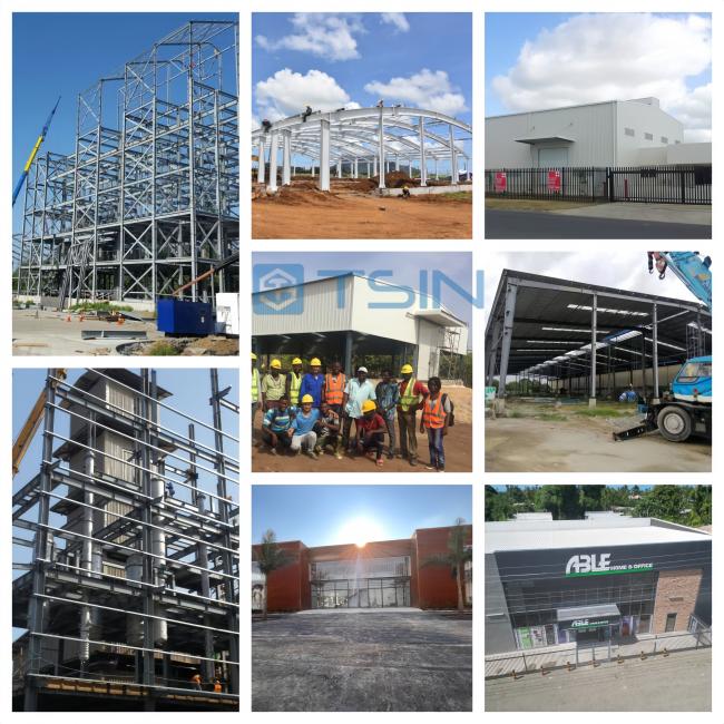 Steel welding process in action