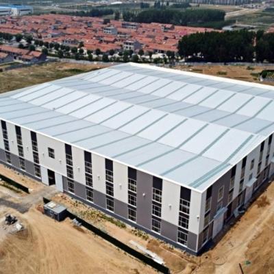 China Q235B Q345 Q345B Q235 Steel Fabricated Building Sandwich Panel Corrugated Steel Sheet for sale