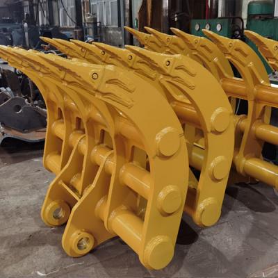Cina 1200mm-2400mm Larghezza Escavatore Rack radicale 6-12 denti per la pulizia delle radici in vendita