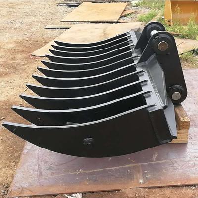 Cina 6-12 denti escavatore abbattuto albero Rake 250 libbre peso di spedizione design versatile in vendita