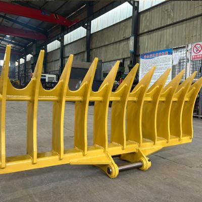 China Excavadora Rack de raiz ferramenta de alto desempenho para paisagismo suave e escavação à venda