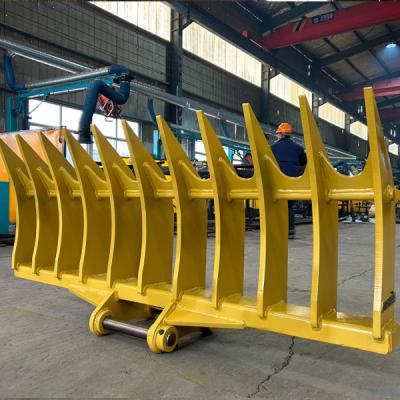 China 1200 mm-2400 mm Largura Tractor Raiz Grapple Rack para desempenho de transporte terrestre à venda