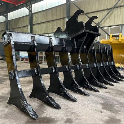 China Força Excavadora de aço Root Grapple Tempo Construção pesada à venda