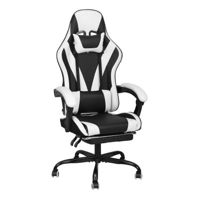 Chine Chaise de jeu de course ergonomie vidéo en cuir synthétique à dos élevé avec repose-pieds ALINUNU à vendre