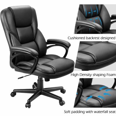 Chine Métal Type métal Chaise de bureau de bureau haute arrière réglable chaise de bureau de gestion à vendre
