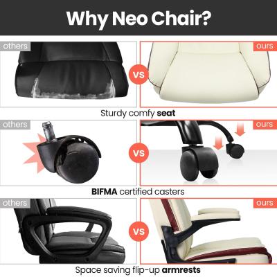 Chine Chaise de bureau à domicile réglable avec appuie-bras et roues pivotantes à vendre