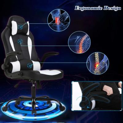 Chine Chaise informatique ergonomique confortable et réglable pour adultes siège en faux cuir à vendre
