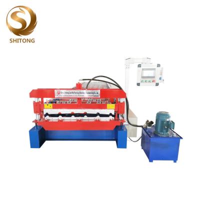 China aluminium  trapezoidal roofing sheet roll forming machine made in china for sale