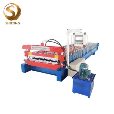 China aluminium  trapezoidal roofing sheet roll forming machine made in china for sale