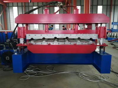 Chine l'aluminium 1000 modèle a coloré le petit pain trapézoïdal de profil en acier formant la machine à vendre