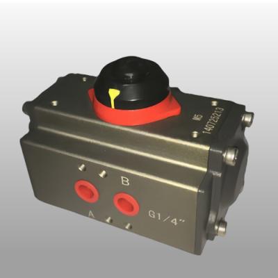 China Double Action 90 Degree Pneumatic Actuator Customized Quarter Turn Actuator AT040 for sale