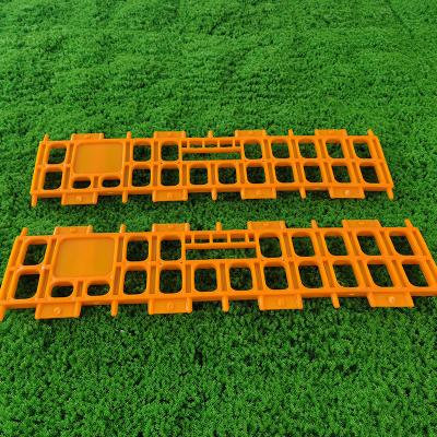 Chine Cages de transport de volailles de poids léger en jaune et blanc, assemblage facile pour les élevages de poulets à vendre