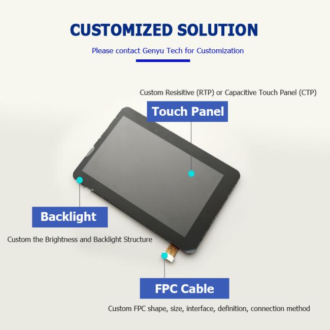 3.97 inch TFT LCD display module back view