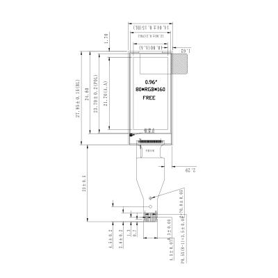 Китай 0.96 дюймовый IPS TFT LCD модуль с интерфейсом 4SPI с разрешением 80x160 продается