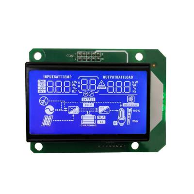China Control/Drive IC comptaible VA HTN Blue Green Backlight COB Segment LCD Module for Customized UPS Inverter Display Panel for sale
