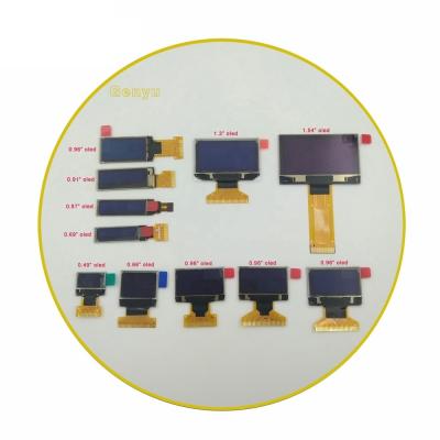 中国 ドットマトリクスOLEDスクリーン 128x32 128x64 256x64 I2C SPI マイクロディスプレイ 0.42/0.49/0.66/0.69/0.78/0.87/0.91/0.96/1.3/1.54/2.42 販売のため