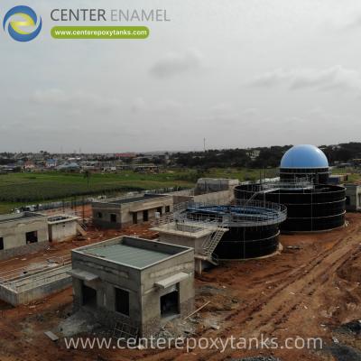 China Double-Membrane Biogas Holder for Biological Wastewater Treatment: Stores the Methane Gas Produced During Anaerobic Biological Processes for sale