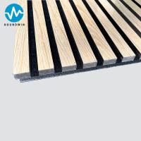 Quality Easy Installed Office Polyester Acoustic Panel Slated Wood Acoustic Panel for sale