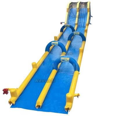 Κίνα Προσαρμοσμένη PVC καλοκαιρινή πισίνα διπλές υδρόδρομοι για ενήλικες φουσκωτές διασκέδαση πίσω από το σπίτι προς πώληση