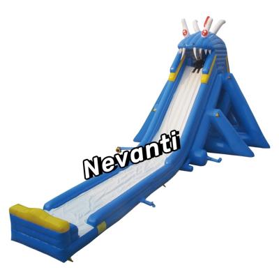 Κίνα Προσαρμοσμένη PVC καλοκαιρινή πισίνα διπλές υδρόδρομοι για ενήλικες φουσκωτές διασκέδαση πίσω από το σπίτι προς πώληση
