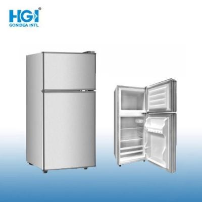 Chine Dégivrer la maison hôtel double porte 120L haut congélateur réfrigérateur Bcd-120ior lumière à vendre