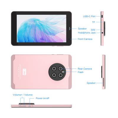 Cina C Idea Tablet da 7 pollici con SIM Wifi Android Tablet PC CM518 Pro Pink in vendita