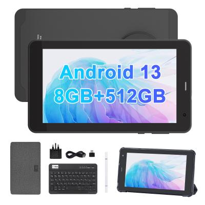 Cina C Idea Android 13 Tablet 512GB Con SIM 7 Pollici Tablet PC CM518 Pro Nero in vendita