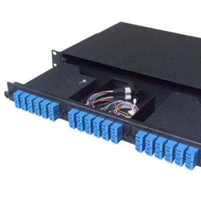 China 19'' Rack Mount Patch Panel 1U Fiber Cassette Module for sale