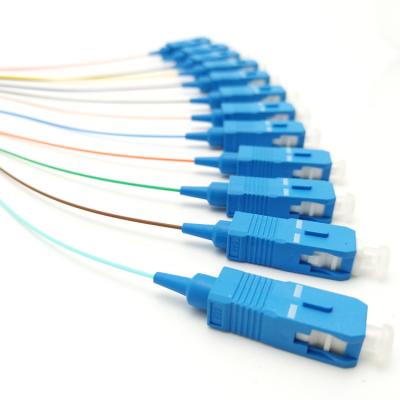 China Coleta óptica de 12 núcleos SC UPC 0.9mm para FTTH FTTB en venta