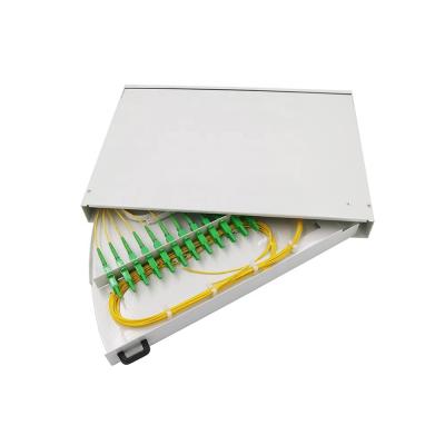 중국 로터리 광섬유 24포트 SC APC 랙 마운트 패치 패널 판매용