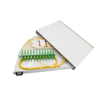 중국 로터리 광섬유 24포트 SC APC 랙 마운트 패치 패널 판매용