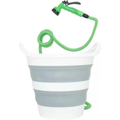 China Portable 3-Gallon Collapsible Bucket with Electric Pump for Outdoor Camping Showers for sale