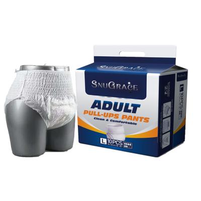 Cina Pantaloni per adulti usa e getta personalizzati pannolini OEM ODM sostenuto pannolini incontinenza in vendita
