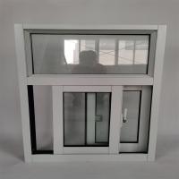Quality Sliding Opening Aluminum Window with Blue Glass and Stainless Steel Mesh Flyscreen for sale