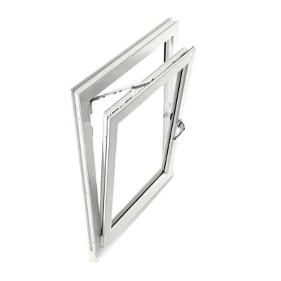 Cina Risparmio energetico Vinyl Tilt And Turn Window con modello di apertura verticale dall'alto in vendita