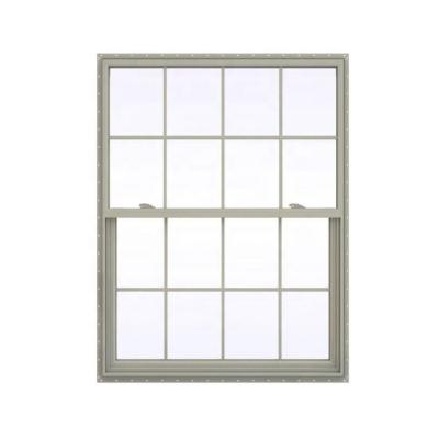 Cina Modello di apertura verticale UPVC Vetro a cornice Vinile Sostituzione singola Finestre in PVC appese in vendita
