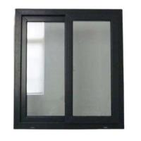 Quality Hanging Curtain Type Aluminium Sliding Window with Shutter Windows 6063-T5 Profile for sale