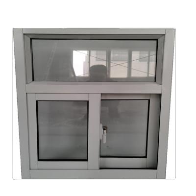 China Moderne ontwerpvoordeel Beveiliging Dubbelpaneelglas Low-e Aluminium Sling Window Te koop