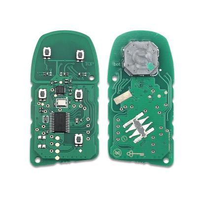 중국 433 Mhz 3+1 버튼 4A 칩 M3N-40821302 스마트 키 Jeep Renegade 2015 - 2021 판매용