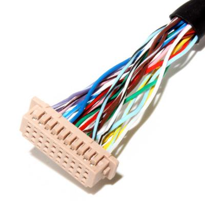 China The LVDS Cable Assembly With A 1.0mm Pitch And 32AWG, Using The  DF13-20DS-1.25C LCD Connector for sale