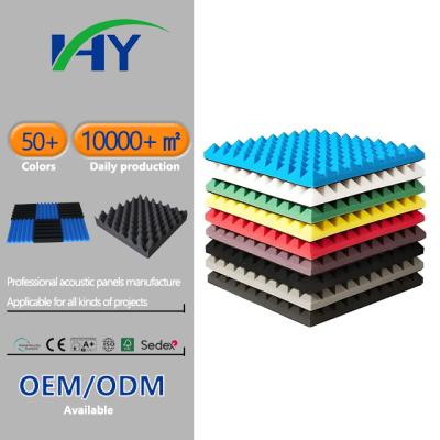 China KTV Studio Acoustic Foam Panels Voice Insulation 30x30cm Sound Proof Foam Panels for sale